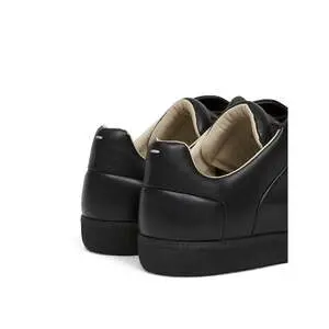 MAISON MARGIELA Leather Slip-on Sneakers - Black