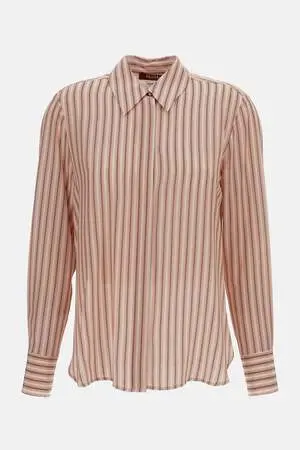 Max Mara MAX MARA STUDIO Striped Silk Shirt Multicolor