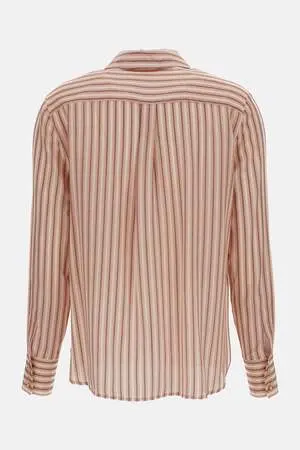 Max Mara Striped Silk Shirt - Multicolor