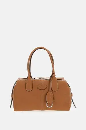 TOD'S Small Boston Bag In Tumbled Leather - Multicolor