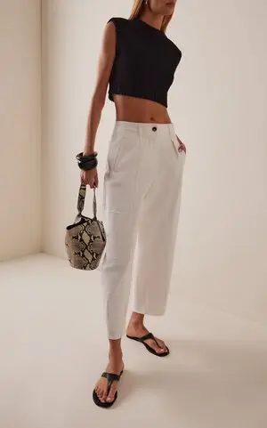 Max Mara Cropped Knit Turtleneck Sweater