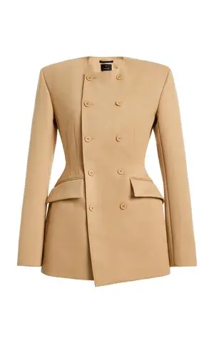 Wardrobe.NYC Sculpted Blazer Dress - Neutral