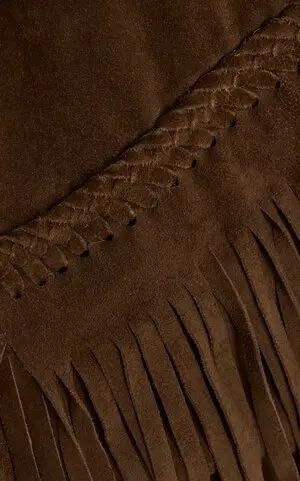 NILI LOTAN Eloi Fringed Suede Jacket