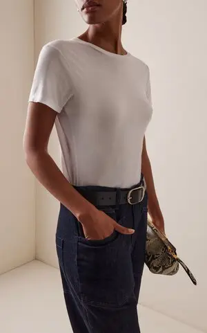NILI LOTAN Lana Crewneck Cotton T-shirt