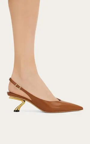 FERRAGAMO Cleya 55 Slingback Pumps