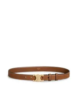 Celine CELINE Triomphe Belt In Natural Calf Leather Tan