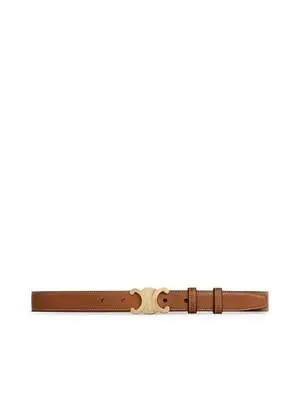 Celine Triomphe Belt In Natural Calf Leather - Tan