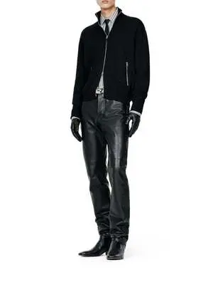 TOM FORD Zip-up Cardigan In Mérinos Wool