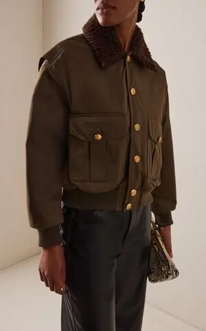 NILI LOTAN Tigre Shell Bomber Jacket