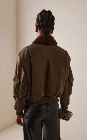 NILI LOTAN Tigre Shell Bomber Jacket