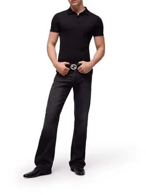 Gucci Cotton Jersey Polo Shirt With Embroidery