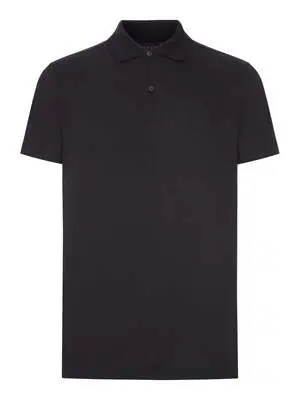 Gucci Cotton Jersey Polo Shirt With Embroidery - Black