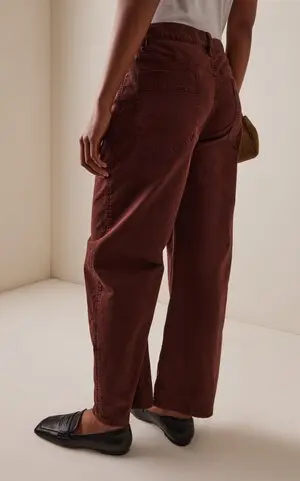NILI LOTAN Tribeca Cotton-blend Wide-leg Pants