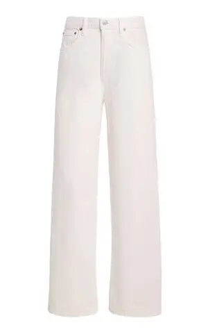 AGOLDE Ren Rigid Mid-rise Straight-leg Jeans - White