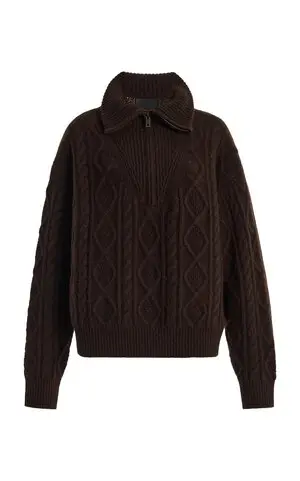 NILI LOTAN Jori Cashmere Sweater - Brown