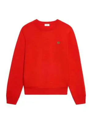 Celine Fine Wool Sweater With Triomphe Embroidery - Multicolor