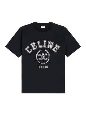 Celine Long-sleeved Cotton Jersey T-shirt - Black