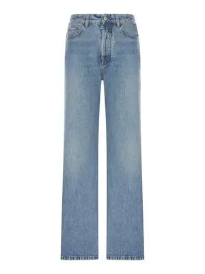 Miu Miu Five Pocket Straight Leg Jeans - Multicolor