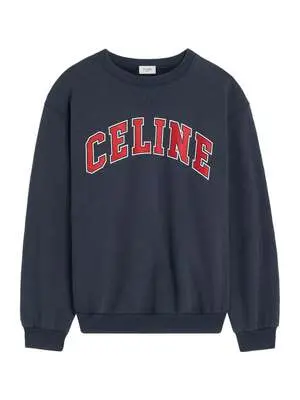 Celine Loose Sweatshirt In Cotton Fleece - Multicolor