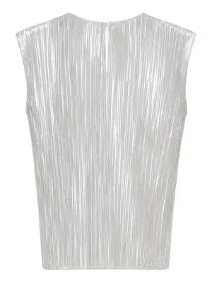 FORTE_FORTE Sleeveless Top With Irregular Pleating - Multicolor
