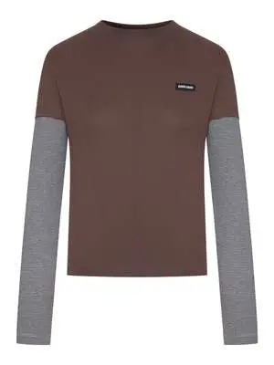 Miu Miu Layered Long-sleeved T-shirt
