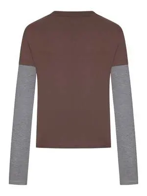 Miu Miu Layered Long-sleeved T-shirt