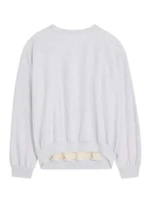 Celine Wide Cotton Fleece Sweatshirt