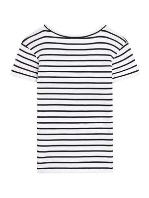 Celine Striped Silk Jersey T-shirt