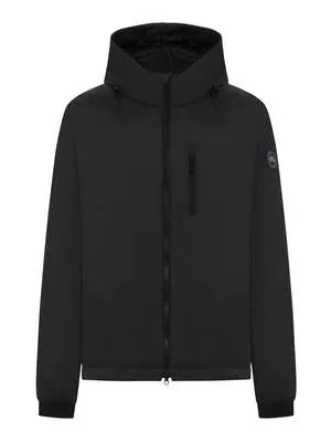 Canada Goose Lodge Label Hooded Jacket - Black