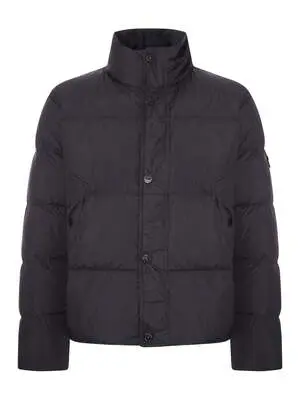 Stone Island Padded Down Jacket With High Collar