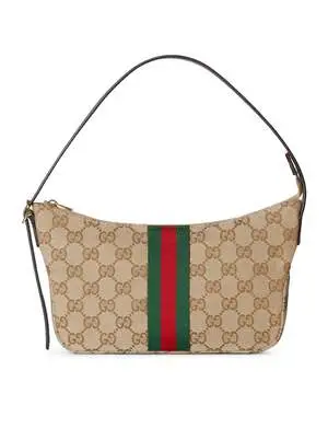 Gucci Small Shoulder Bag With Web Detail - Multicolor