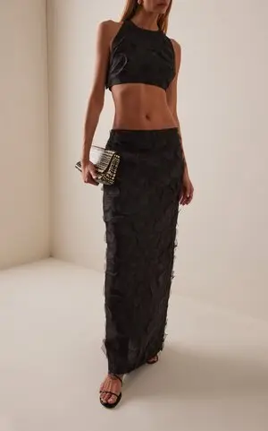 Max Mara Silk Skirt - Black