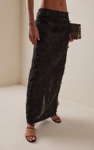 Max Mara Silk Skirt - Black