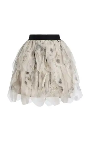 Max Mara Silk Skirt Grey