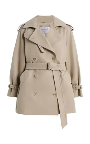 Max Mara Cotton Trench Coat - Neutral