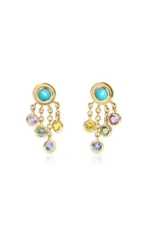 EDEN PRESLEY Turquoise & Sapphire Shaker Earrings