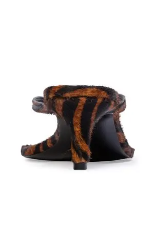 BLACK SUEDE STUDIO Tash Zebra Pony Hair Sandals