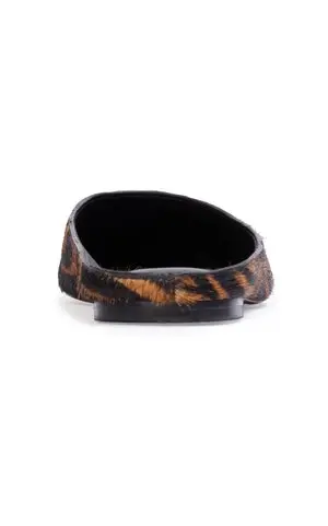 BLACK SUEDE STUDIO Lucia Zebra Ponyhair Flats
