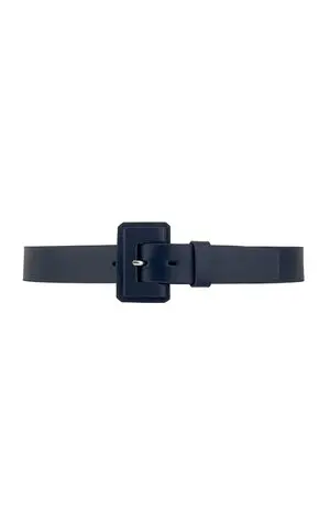 VAINCOURT La Petite Merveilleuse Medium Leather Belt - Navy