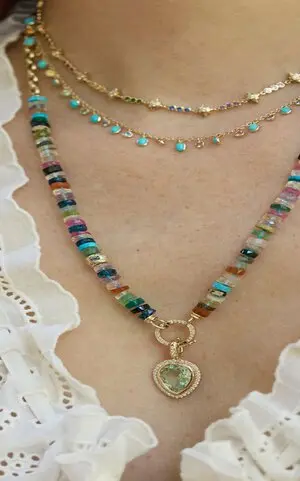 EDEN PRESLEY Beaded Closure Necklace