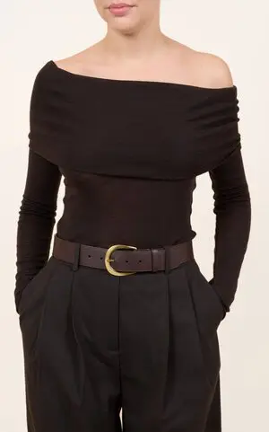 VAINCOURT La Chaleureuse Medium Leather Belt