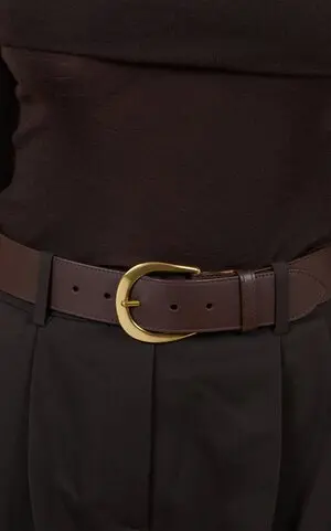 VAINCOURT La Chaleureuse Medium Leather Belt