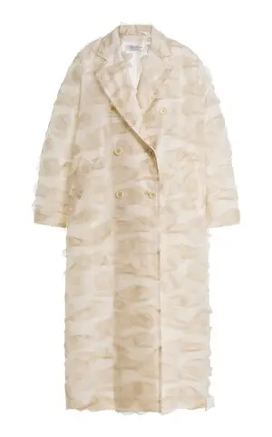 Max Mara Silk Trench Coat - Neutral