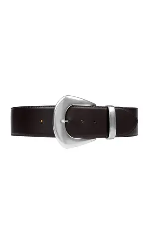 VAINCOURT La Rayonnante Large Leather Belt - Brown