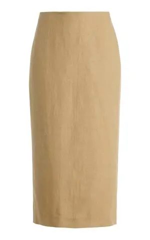 Max Mara Linen Skirt - Tan