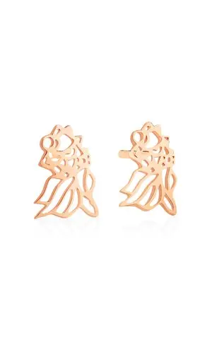 Ginette Ny Goldfish Earrings - Pink