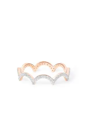 Ginette Ny Diamond Goldfish Band Ring - Pink