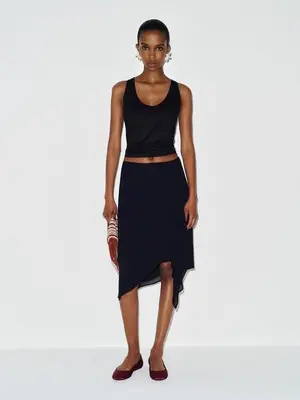 REFORMATION Cece Skirt - Black