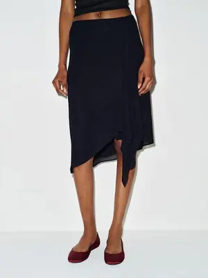 REFORMATION Cece Skirt - Black