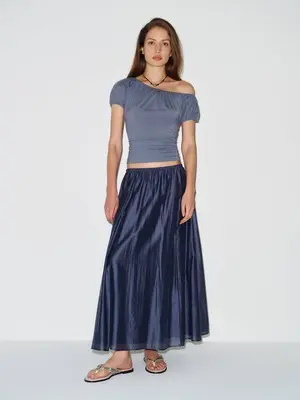 REFORMATION Sabrina Knit Top - Grey